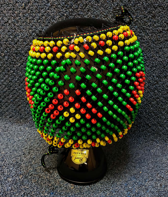Pearl Black FiberGlass Shekere - Rasta | Reverb UK