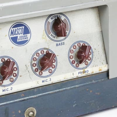 1957 Masco MA-35N PA Amplifier Vintage Metal Tube | Reverb France