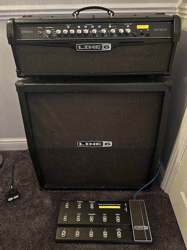 Line 6 Spider IV HD150 Half Stack 150 Watt Guitar Amplifier | Reverb