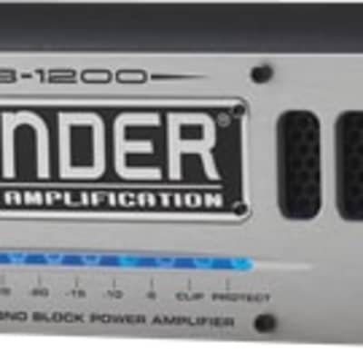 Fender MB-1200 Bass Power Amplifier (1200 Watts) | Reverb