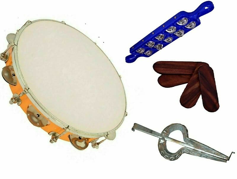 Handmade Combo Set Morchang Small Musical Khartal Tambourine | Reverb