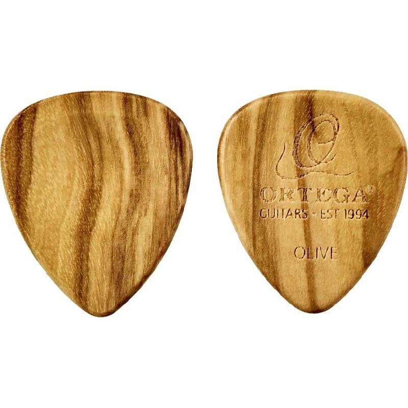 Ortega Curved Wooden Guitar Pick | Olive Wood | Reverb