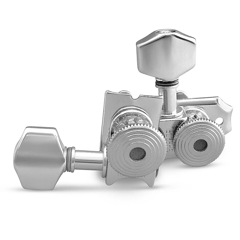 Sperzel Vintage Mount 6 in Line Tuners, Chrome Plated | Reverb