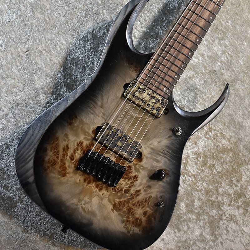 Ibanez RGD71ALPA CKF Charcoal Burst Black Stained Flat | Reverb UK