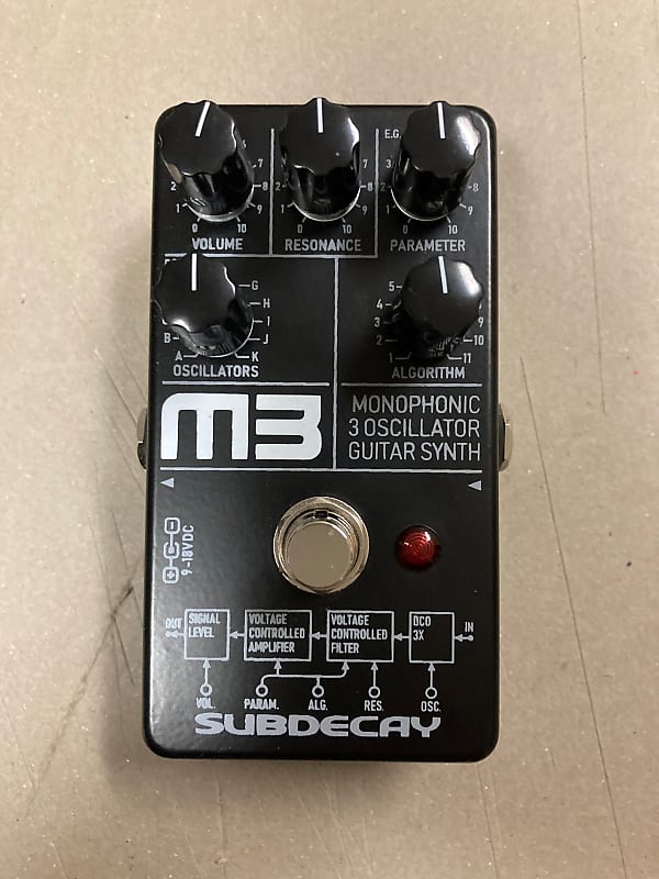 Subdecay M3 3 Oscillator Monophonic Guitar Synthesizer Pedal | Reverb