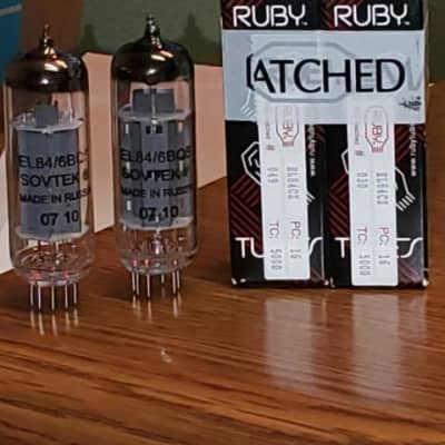 EL84 Sovtek Matched Duo labeled "Ruby" (2) tube lot...Read | Reverb