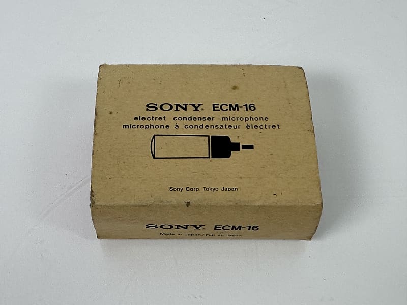 Vintage Sony ECM-16 Electret Condenser Microphone | Reverb
