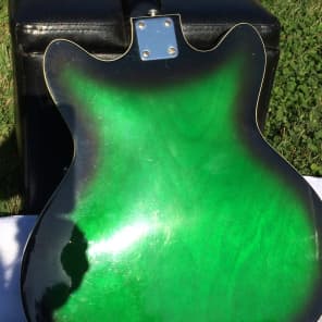 Decca Teisco 335 Style mid-sixties Green Sunburst | Reverb