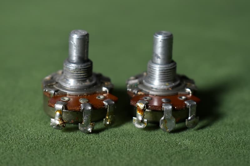 Fender 1961 Pre-CBS Stackpole Precision Bass Pots - Matched | Reverb