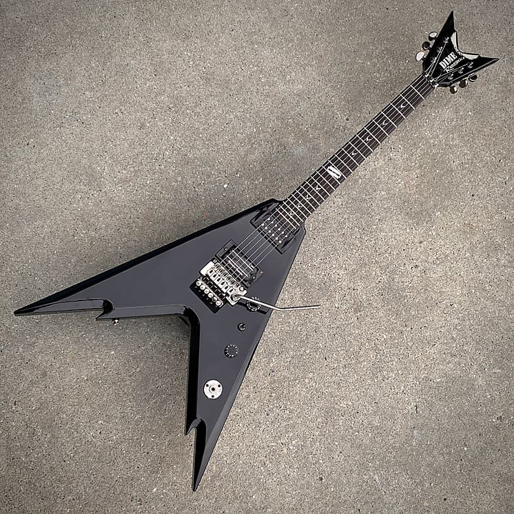 2012 Dean Dimebag Razorback V Black w/Case | Reverb