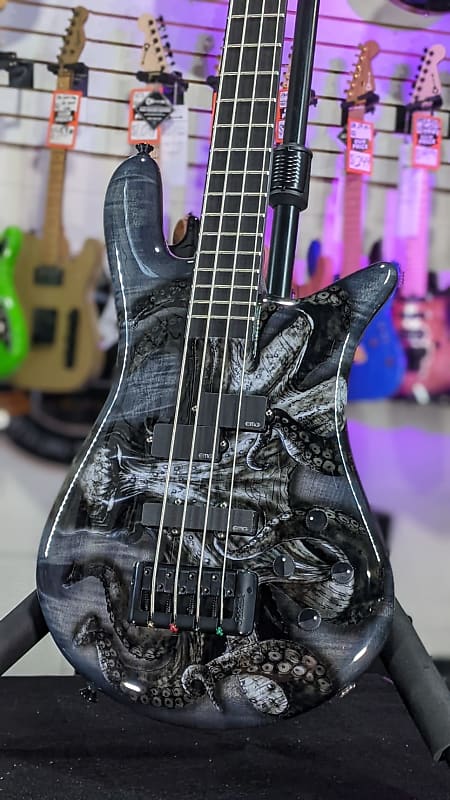 Spector Euro 4 LE Bass Guitar - Squid Over Black Stain | Reverb