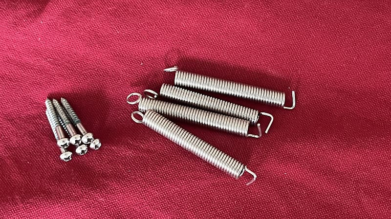 1970s Fender Stratocaster guitar tremolo springs set screws | Reverb