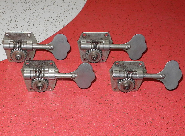 1962 1963 1964 1965 Fender Reverse Bass Tuning Pegs Tuners | Reverb