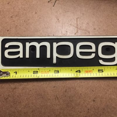 Ampeg original logo plate badge for SVT V4 V2 VT40 VT22 1970s | Reverb