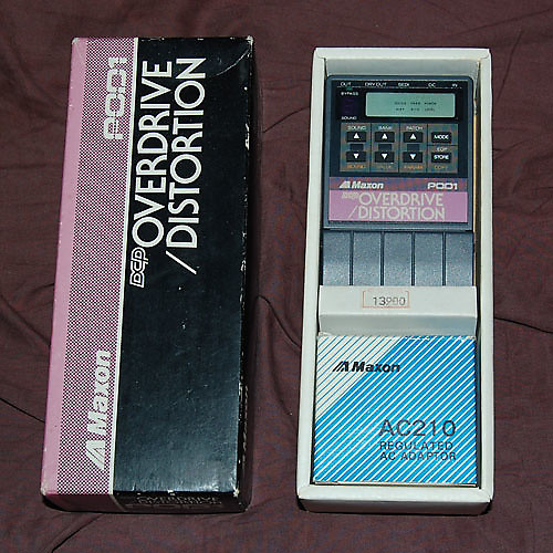 MAXON POD1 Guitar Overdrive Distortion Effect Pedal Box RARE | Reverb