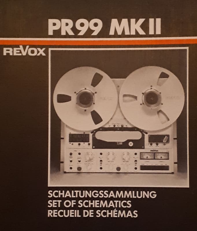 Set of Schematics for Studer Revox PR99 MKll In English, | Reverb UK