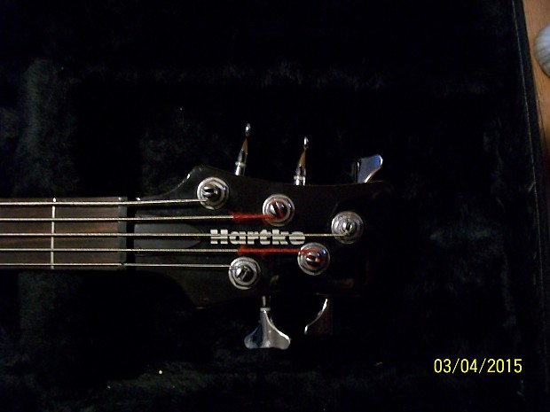 Hartke Bass Guitar 5 string with active pickups and hardshell | Reverb