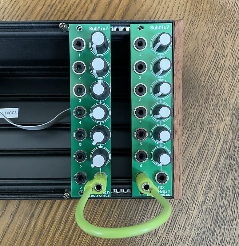 Low-Gain Electronics Two SubMix7 mixers with Stackcable - | Reverb