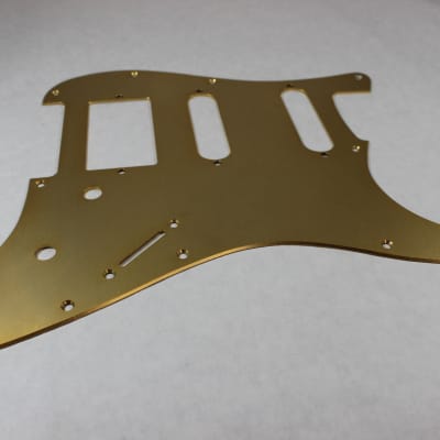 Brushed Gold Anodized Aluminum HSS Strat Pickguard- Fits | Reverb