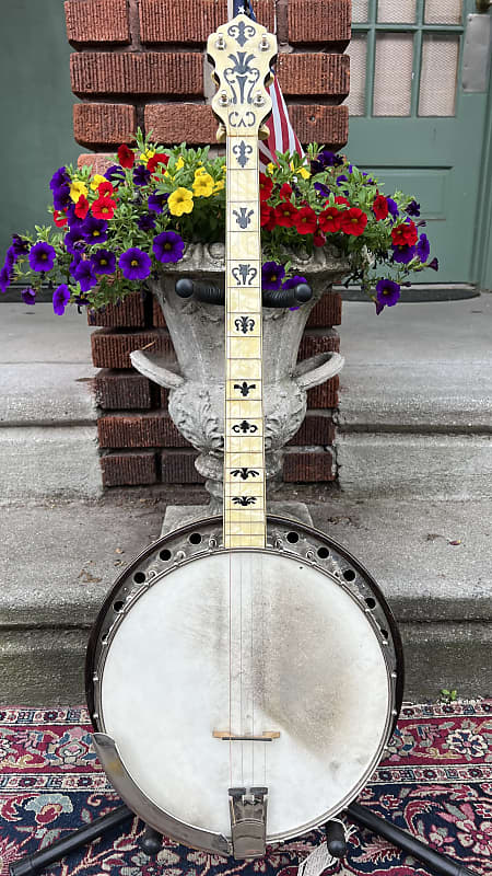 Antique 1930’s Chicago-Manufactured Fancy Tenor Banjo LOOKS | Reverb