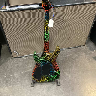 Vester II Concert series Super Strat Rainbow Crackle | Reverb