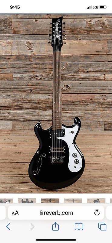 Danelectro '66 12-String Black | Reverb