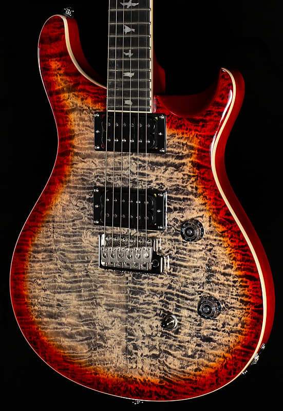 PRS SE Custom 24-08 Charcoal Cherry Burst (295) | Reverb