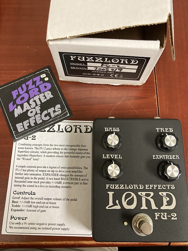FuzzLord FU-2 (Black) 2020 - Black | Reverb