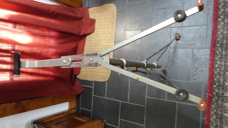 Rare Vintage Lap Steel Guitar Stand 1950's Chrome/Steel | Reverb