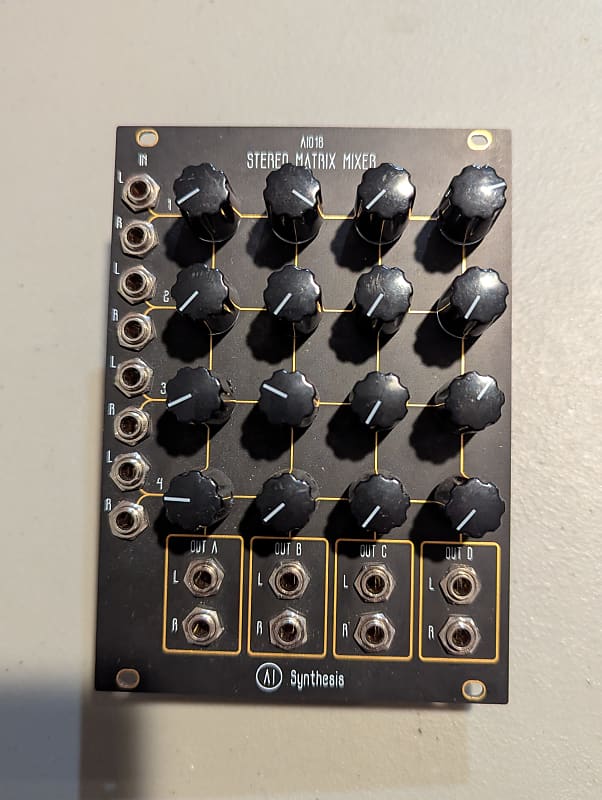 AI Synthesis AI018 Eurorack Stereo Matrix Mixer 2024 - Black | Reverb