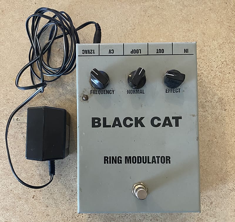 Black Cat Ring Modulator guitar effects pedal Rare | Reverb