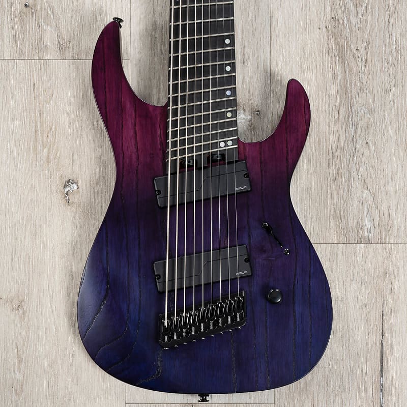 Legator Ninja N9 9-String Multi-Scale Guitar, Ebony | Reverb