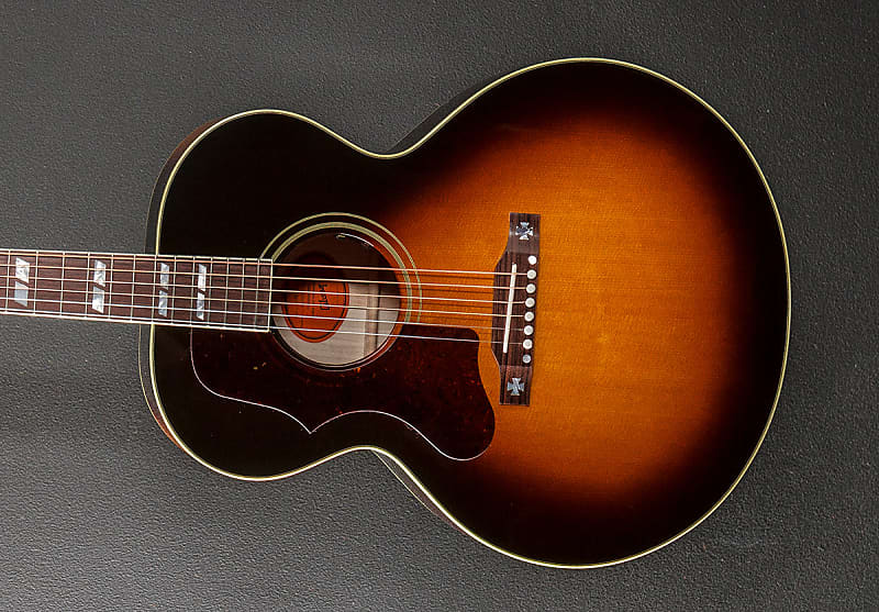 Gibson J-185 Original Left Hand - Vintage Sunburst | Reverb