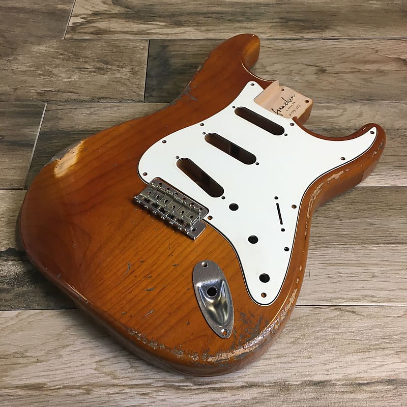Franchin Mercury guitar body AGED NATURAL nitro relic with | Reverb