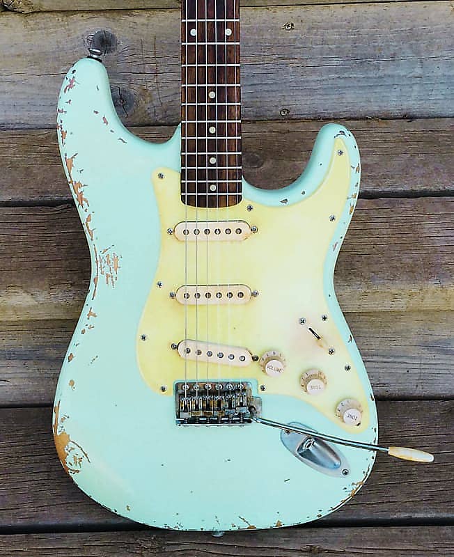 Fender Stratocaster Surf Green | Reverb