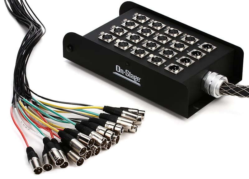 On-Stage SNK16450V2 16x4 XLR Stage Snake - 50 foot | Reverb