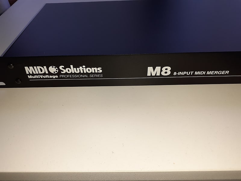 MIDI Solutions M8 8 Input MIDI Merger - Black | Reverb
