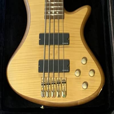 Beautiful Schecter Diamond Series Custom 5 Active Bass & Case | Reverb