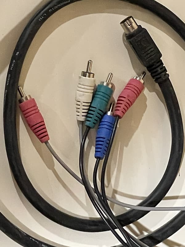 Unknown MIDI cable to rca connector 3’ Unknown - Black | Reverb