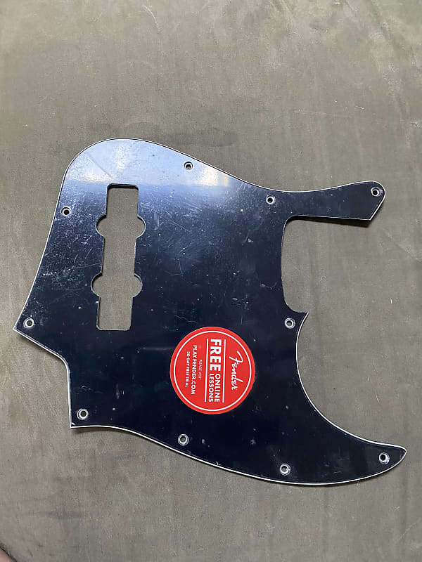 Fender Jazz bass pick guard Black | Reverb