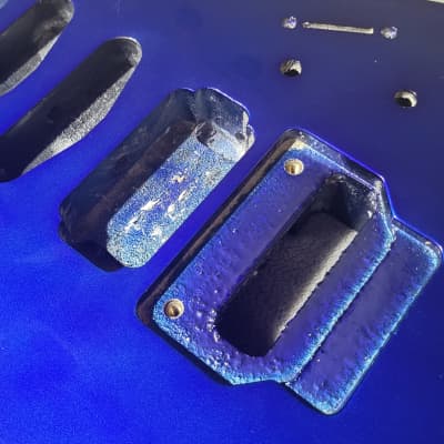 1990 Fender HM Strat Guitar Body - Midnight Blue - Heavy | Reverb