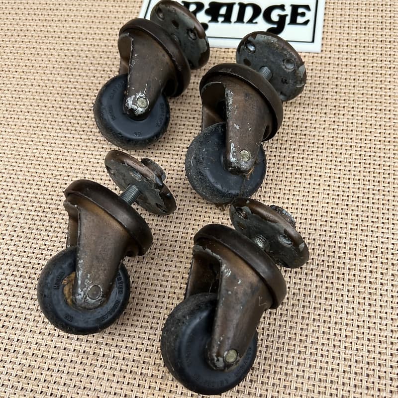 Vintage Early 1970s Marshall 4x12 HOMA Brown Bronze Castors & | Reverb