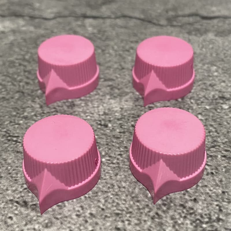 4x Custom Pink Davies Klon 1400 Pointer Knob Amp Guitar Pedal | Reverb