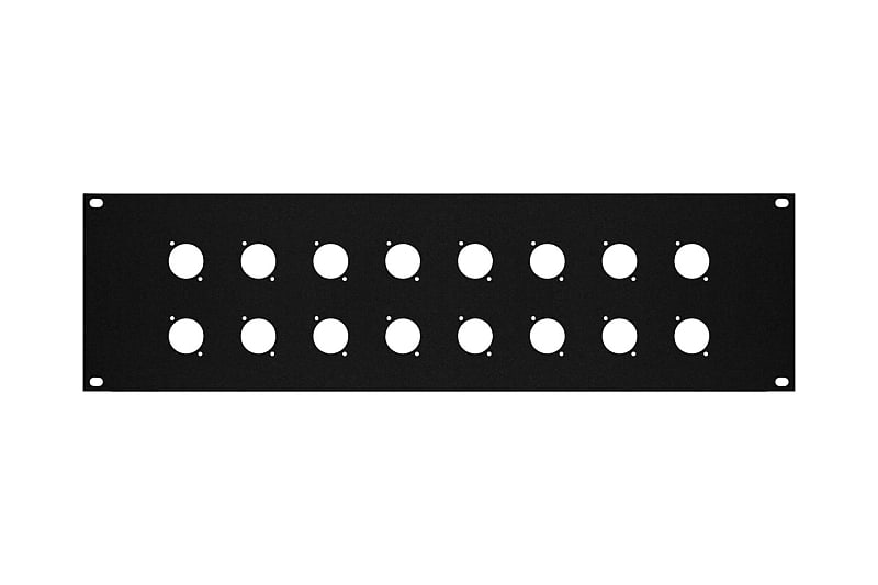 Elite Core RP3U-16D Rack Panel with 16 D-Series Punch-Outs, | Reverb