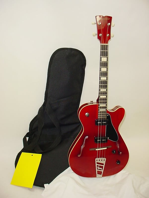 Fanner Guitar Works Jazzy Baritone Electric Ukulele - Cherry | Reverb