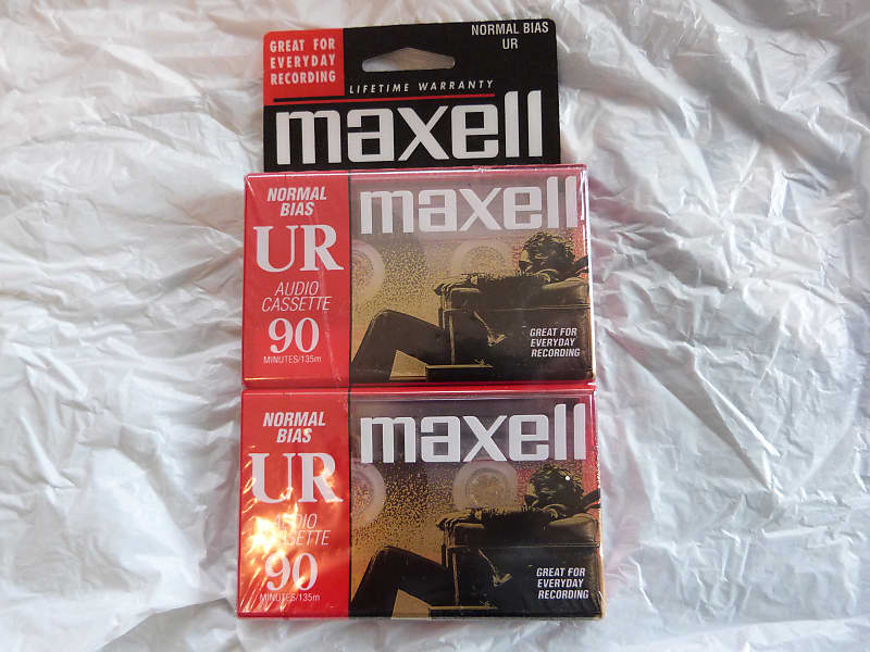 maxell UR 90 cassette tapes 2 pack | Reverb