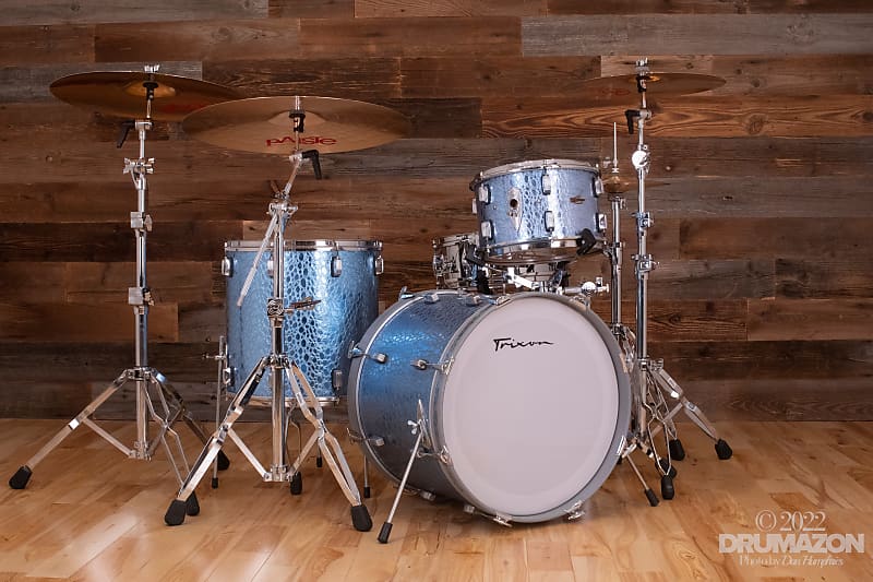 TRIXON LUXUS 3 PIECE DRUM KIT CIRCA EARLY 1960'S, BLUE | Reverb