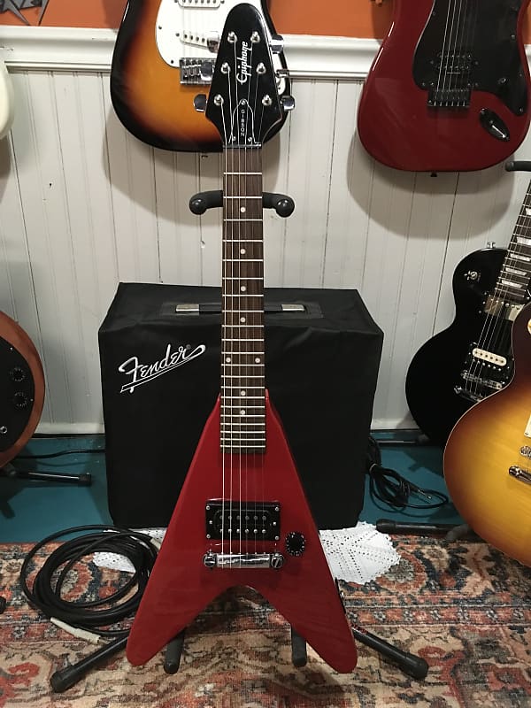 Epiphone Mini V Cherry | Reverb