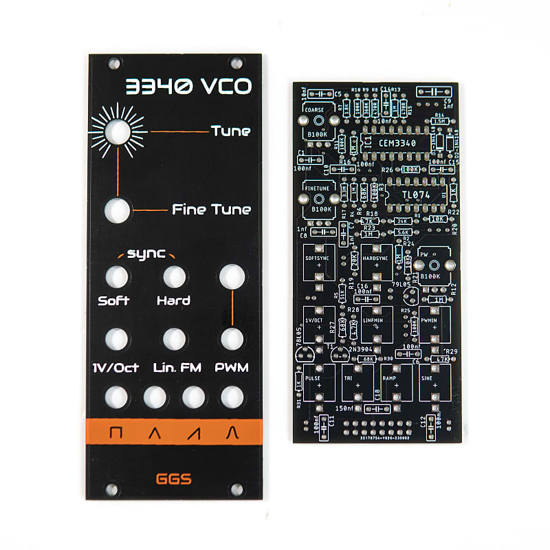 3340 VCO / Eurorack / PCB and Front Panel / DIY / Synth | Reverb
