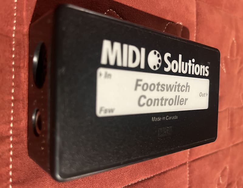 Midi Solutions Footswitch Controller Programmable Midi Reverb